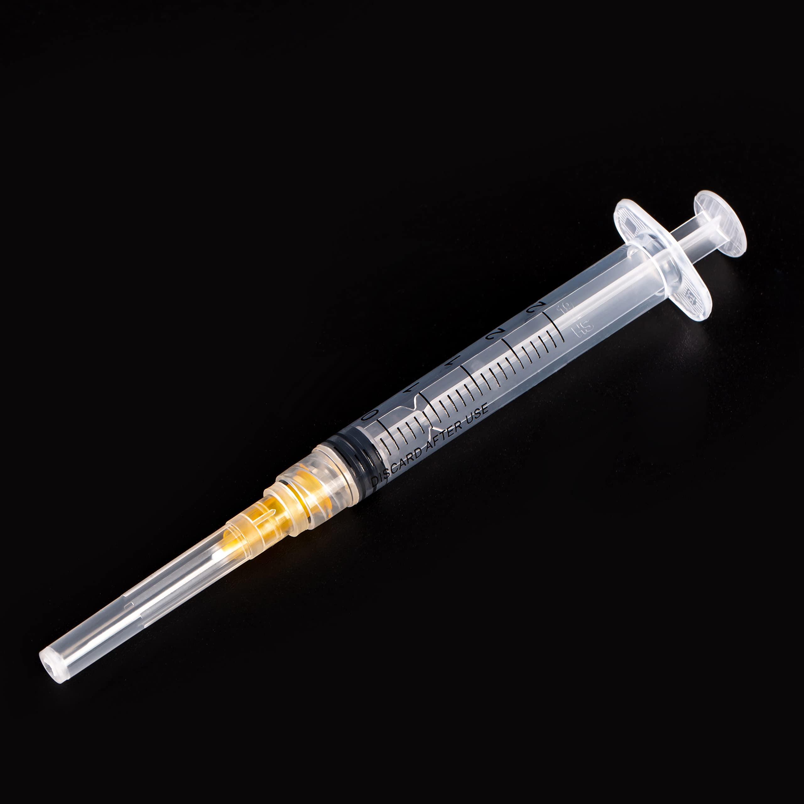 2.5ml/cc Luer Lock Syringe with 25G Needle and Cap - Diameter 0.5mm/0.019Inch-Long 25mm/1Inch (20)