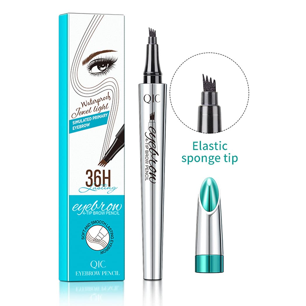 Eyret Liquid Eyebrow Pencil Natural Waterproof Eyebrow Pen Long-Lasting Eyebrow Microblading Pen Makeup Costume for Women and Girls