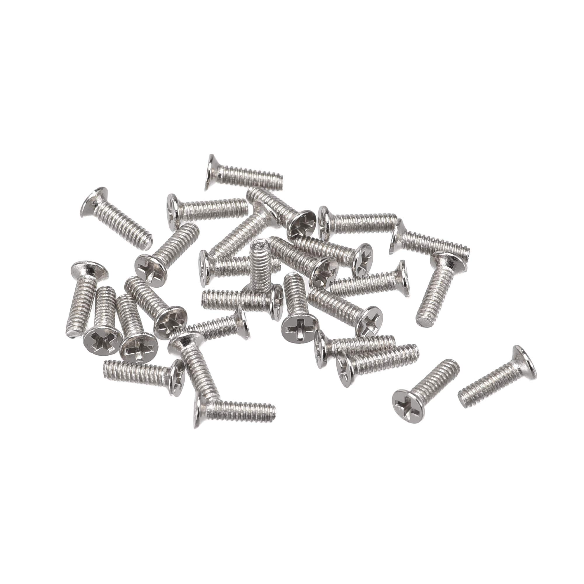 uxcell M1.4 x 5mm Phillips Screw Fastener Silver Tone for Laptop PC TV Fan Switch 500pcs