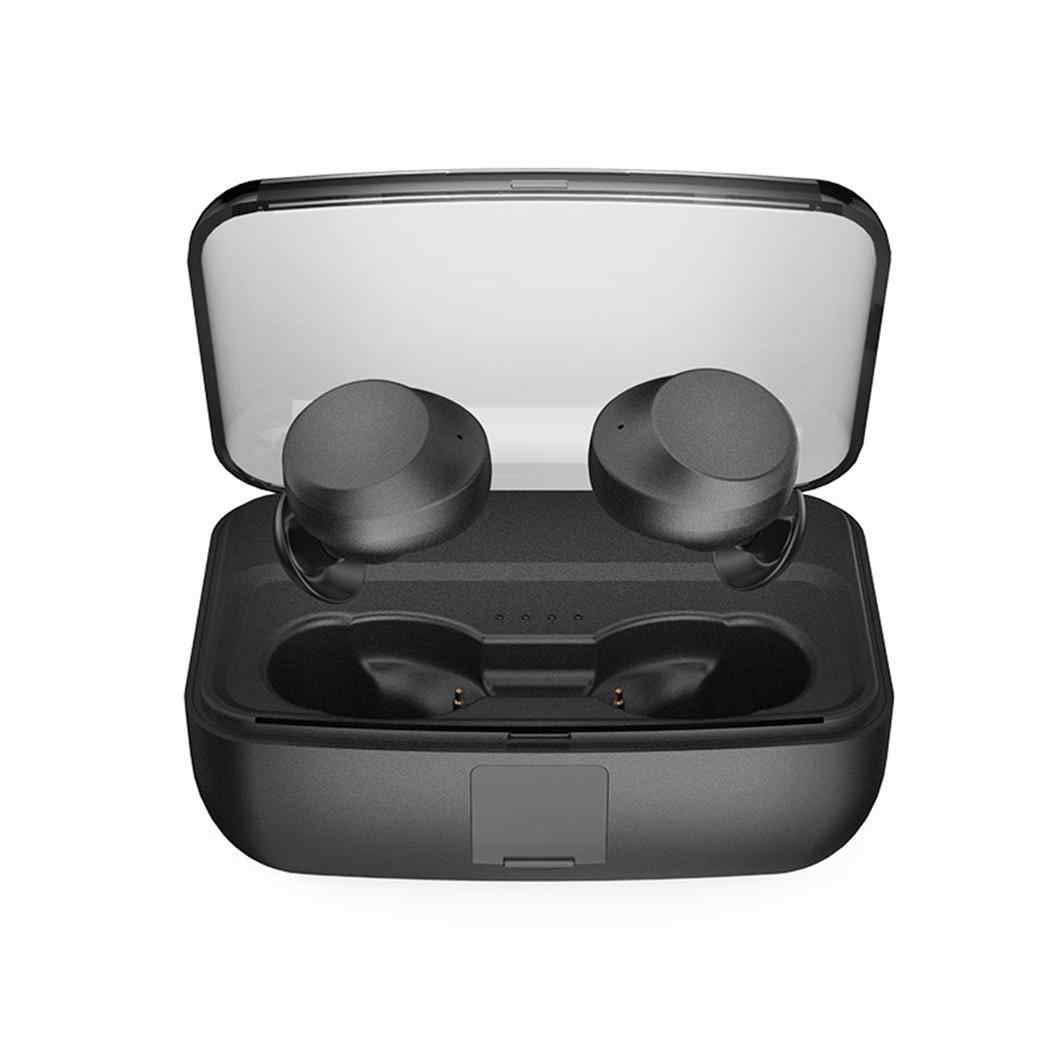 Bluetooth 5.0 Wireless Earbuds with Wireless Charging Case IPX8 Waterproof TWS Stereo Earphones Premium Sound Cordless in-Ear Built in Mic Headset Hands-Free Call Microphone for Sport Black