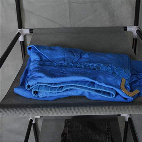 AUTOKOLA Home 5-Layer 12-Compartment Non-Woven Fabric Wardrobe Portable Closet Gray (133x46x170cm) 3-7 Days Delivery