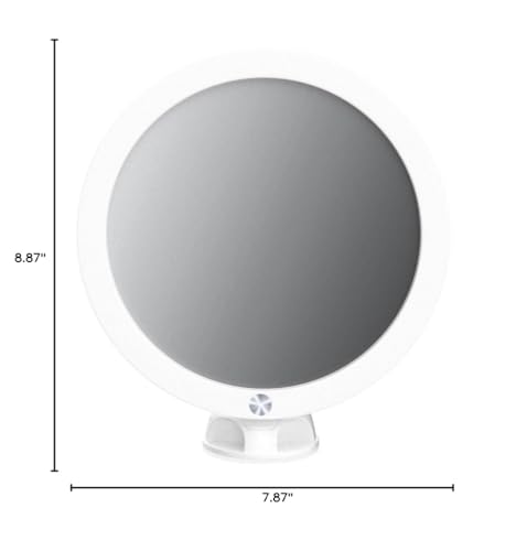Fabuday 15X Lighted Magnifying Mirror with Lights - 8 Inch Makeup Mirrors with Suction Cups and Magnification for Bathrooom, Dual Power Supply, Adjustable Lighting, Light Up Magnified Mirror
