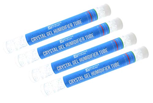 4 Pack Humidor Humidifier Tubes - Keeps Humidity at 70% with PG Infused Gel, Best Value β Each Tube Protects up to 25 Cigars by Essential Values