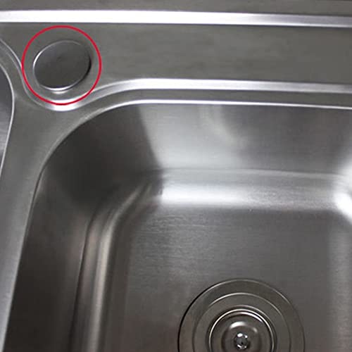 4 Pack Kitchen Faucet Hole Cover Sink Tap Hole Plate Stopper Cover Brushed Metal Stainless Steel Plug Kitchen Sink Hole Cover