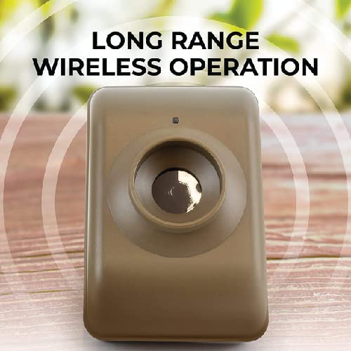 Dakota Alert Long Range Driveway Alarm Motion Detector - DCMA-4k Plus One Mile Wireless Range Alarm System - DCMT-4000 Transmitter & RE-4k Plus Receiver-Use Outdoors, Driveways, Entrances & Backyards