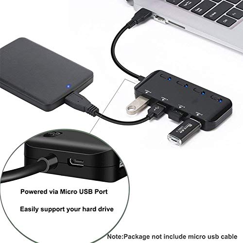 JSANSUI Distributor hub USB Splitter One Drag Four Button Fuel Injection Usb3.0 Hub 4-Port Switch Hub Super High Speed Usb3.0 4-Port Hub