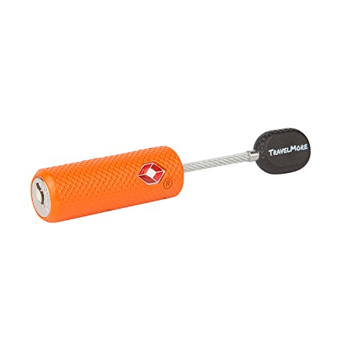 4 Pack TSA Approved Luggage Locks with Keys for Travel β Flexible Ultra Secure Mini Key Padlock & Metal Zinc Alloy Material β Orange