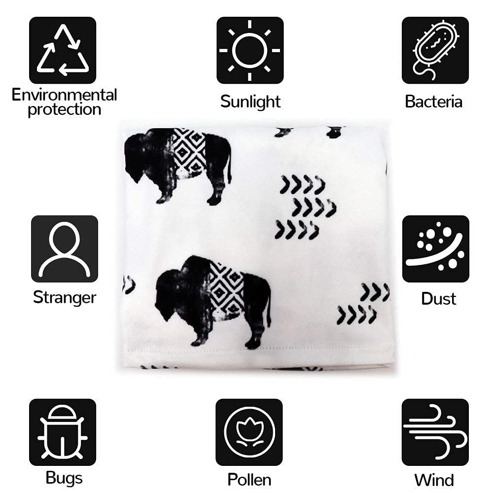 Buffalo Baby Car Seat Cover and Swaddle Cocoon