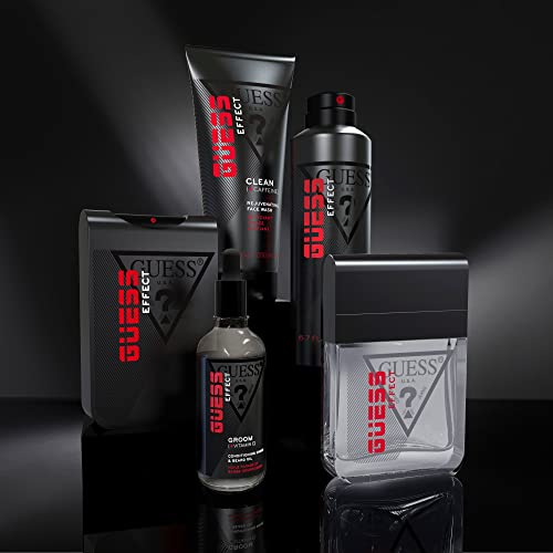 GUESS Effect Grooming COOL After Shave with Aloe Vera for Men, 3.4 Fl Oz