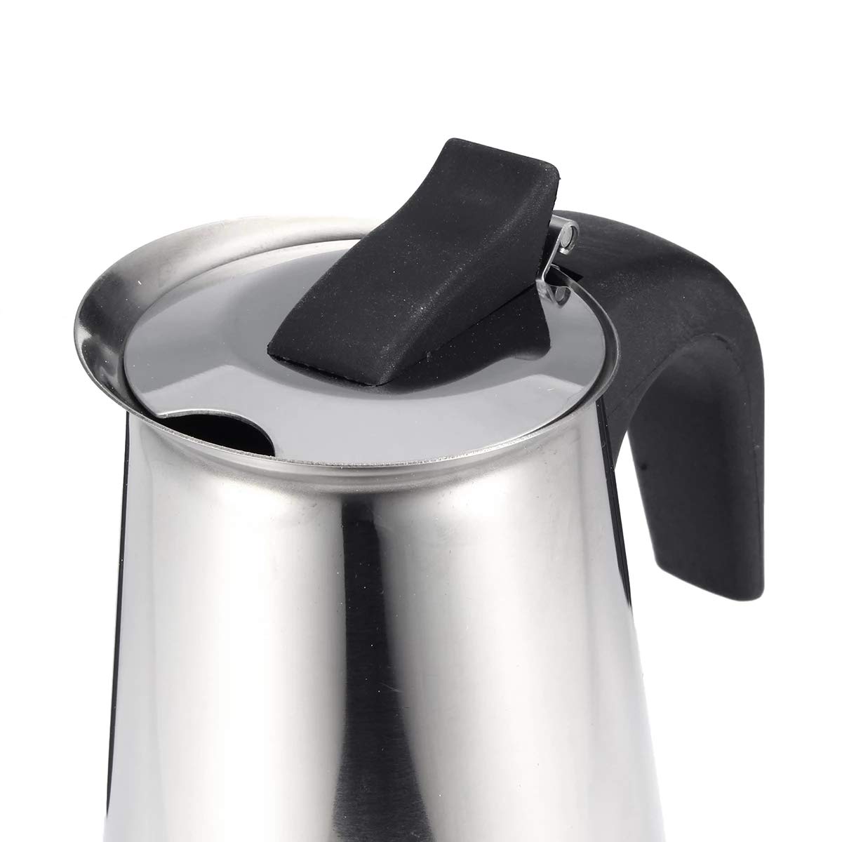 200/450ml Portable Espresso Coffee Maker Moka Pot Stainless Steel with Electric stove Filter Percolator Coffee Brewer Kettle Pot (450ml)