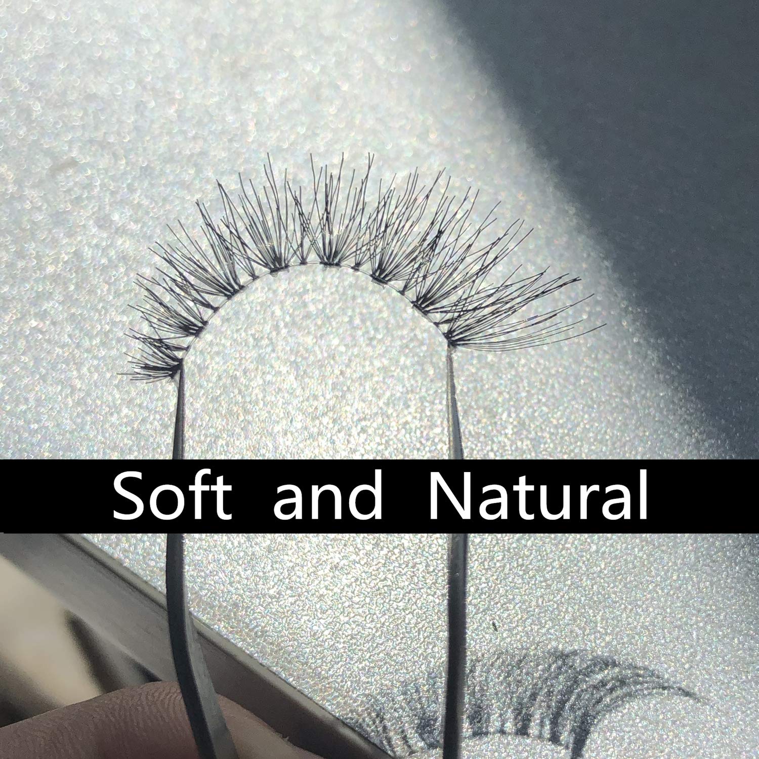 ALICROWN False Eyelashes Natural Lightweight Handmade Lashes-BLUE (10 Pairs)