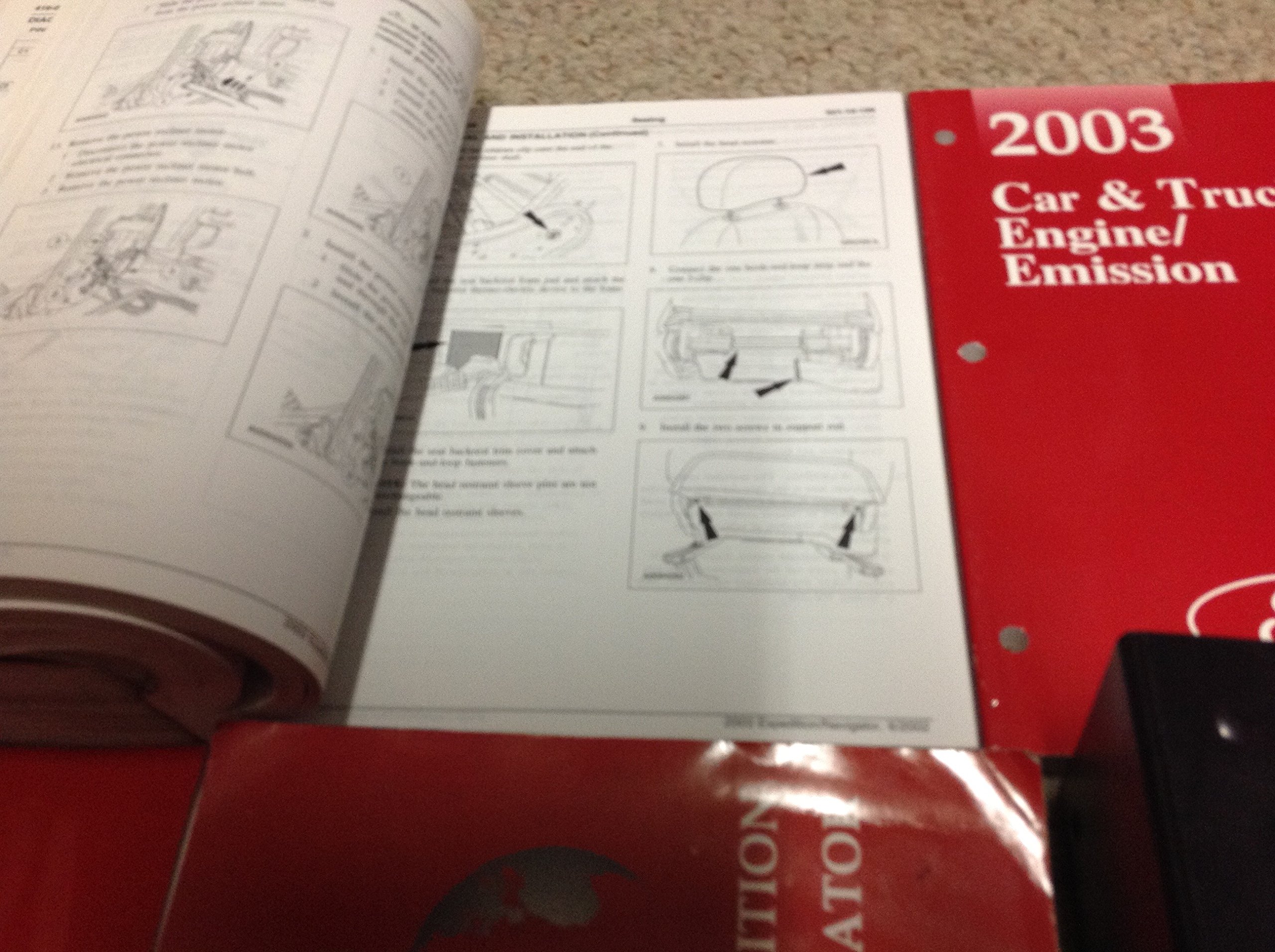 2003 OEM FORD EXPEDITION & LINCOLN NAVIGATOR Shop Repair Service Manual Set W Transmission & Wiring Bk