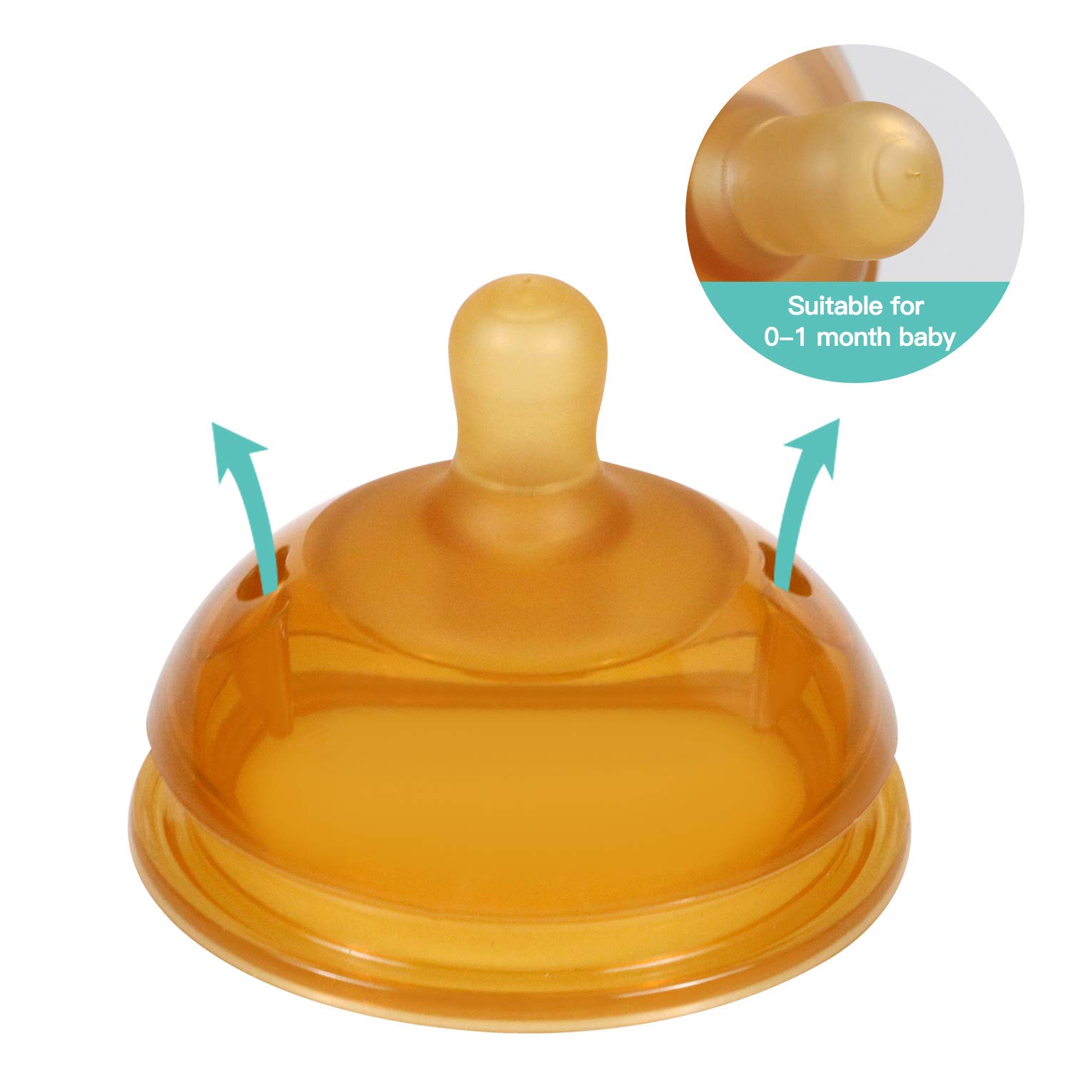 BumbleBee Baby Bottle Silicone Baby Feeding Bottle 8oz with S Nipple for Newborn, Nanosilver
