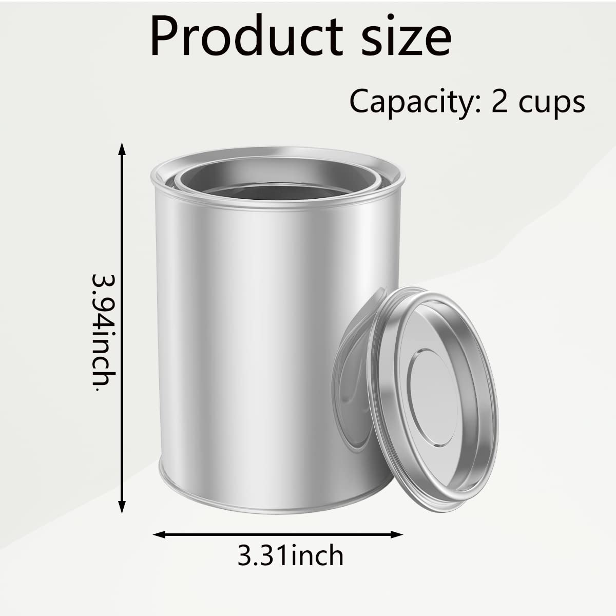 8 PCS Empty Paint Cans With Lids (1 Pint Size), Empty Metal Paint Cans With Lids, 2 Cup Capacity, Empty Pint Paint Cans With Lids Storage Containers Can Be Used for DIY and Paint Storage and More.
