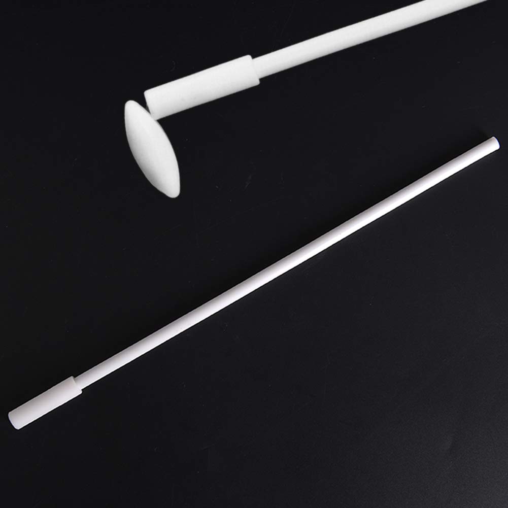 Buytra 7 Pieces Magnetic Stir Bars Egg Shape - PTFE Magnetic Stirrer Mixer Stir Bar and 11.8" Magnetic Stir Bar Retriever, White