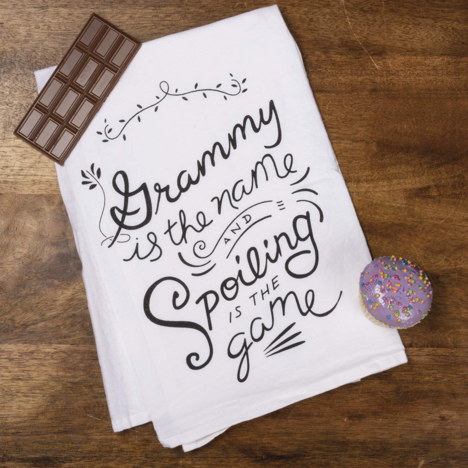 18th Street Gifts Grammy Gift Set, 3 Item Kitchen Decor Set with 2 Dish Towels and Promoted to Grammy Sign