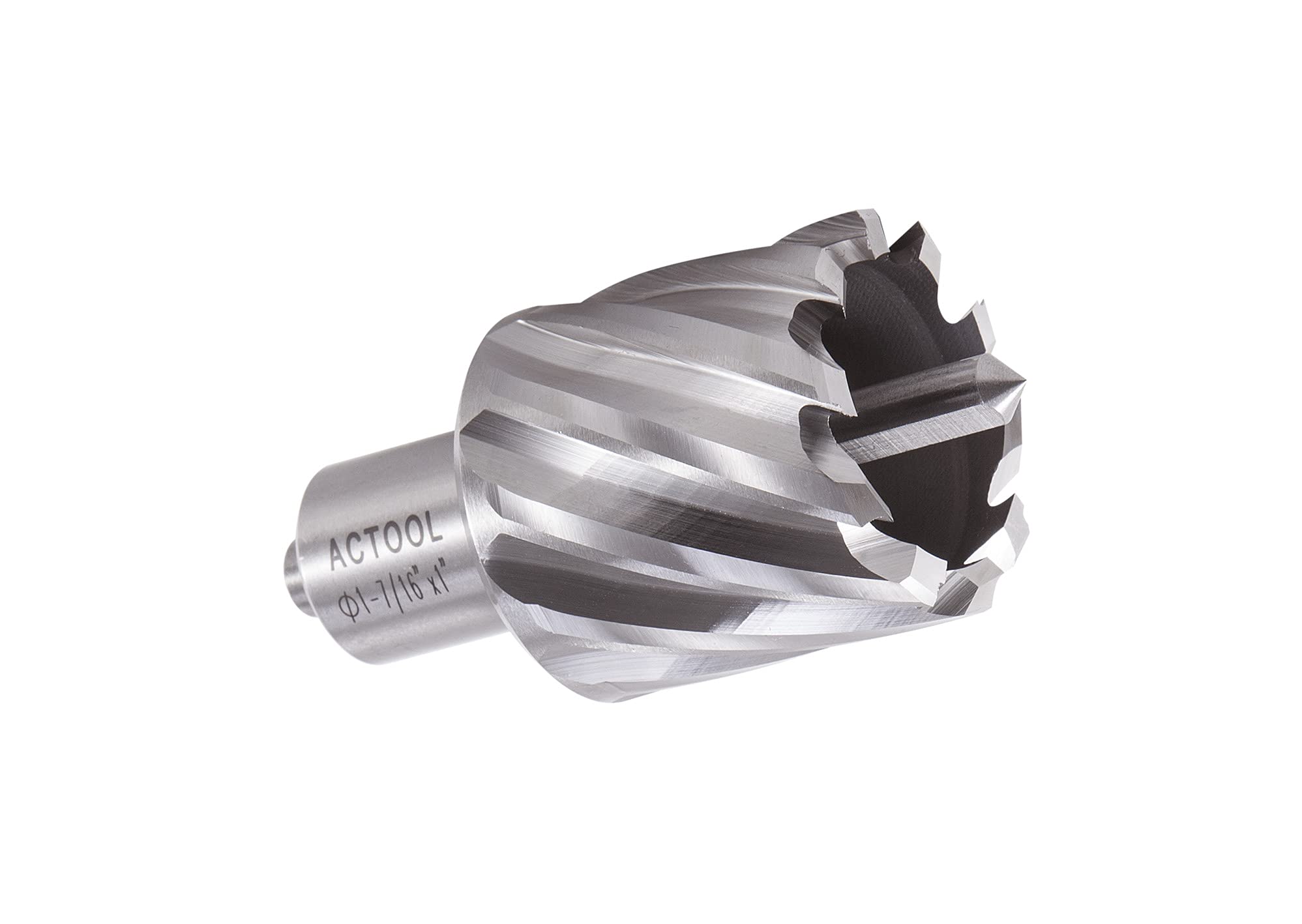 ACTOOL 1-7/16" Diameter × 1" Depth of Cut HSS ANNULAR Cutter with 3/4'' Weldon Shank