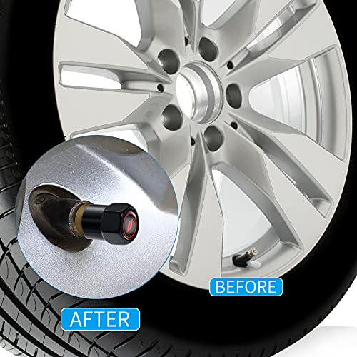 5 Pcs Metal Car Wheel Tire Valve Stem Caps for Dodge (Series) Challenger Charger SRT Viper Caliber Avenger Durango Caravan Dakota Interpid Logo Styling Decoration Accessories