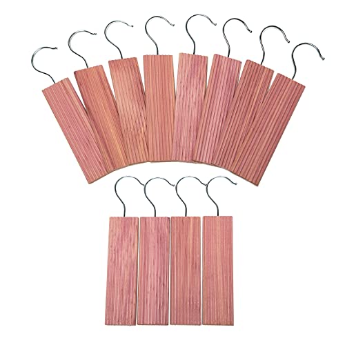 Aeroatiw Large-Sized Cedar Block for Clothing Storage, Natural red Cedar Hanging for Clothing Protection and 12 Cedar Hanging