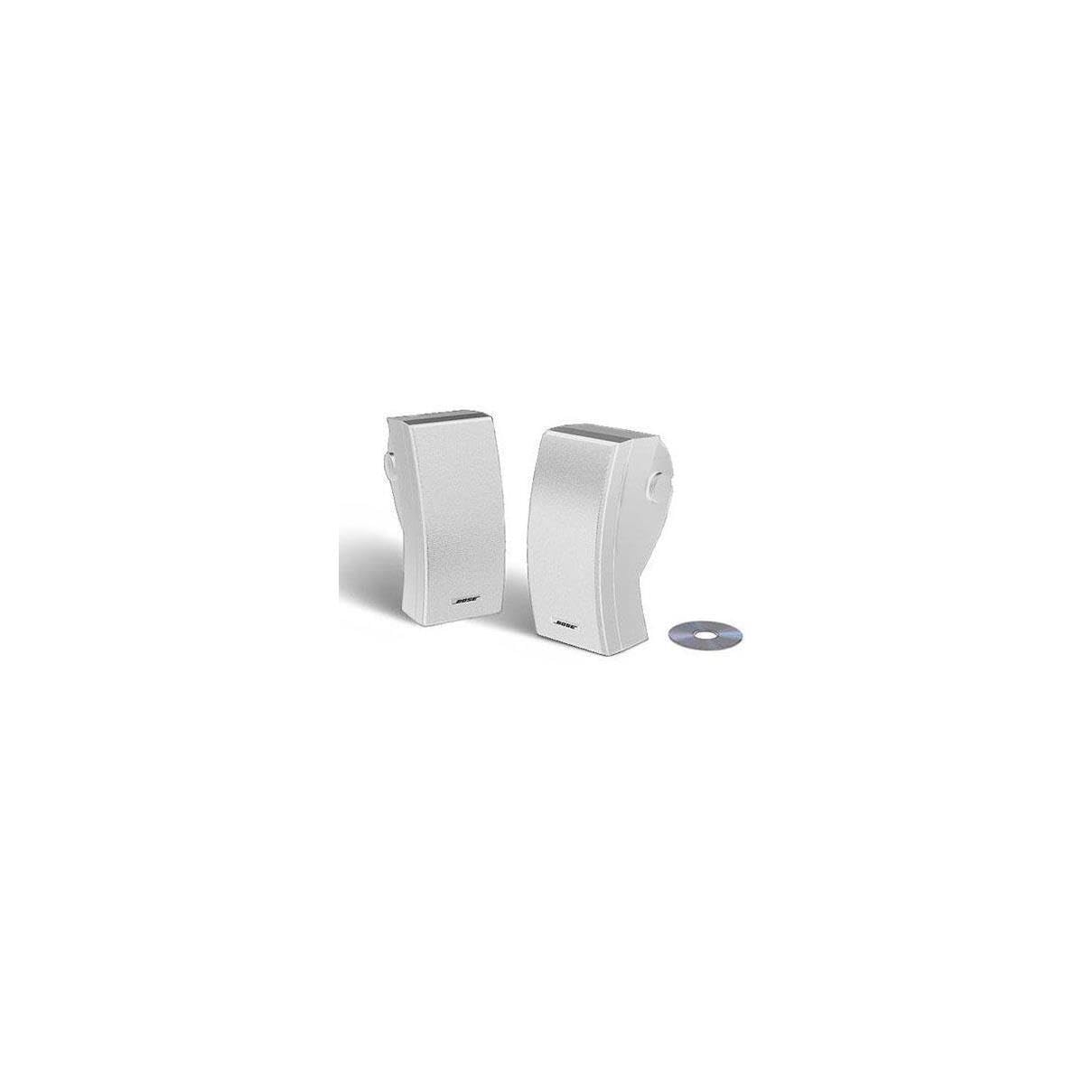 2 Pack 251 Outdoor Environmental Speakers (Pair), Black with H&A 16 AWG Speaker Wire 100'