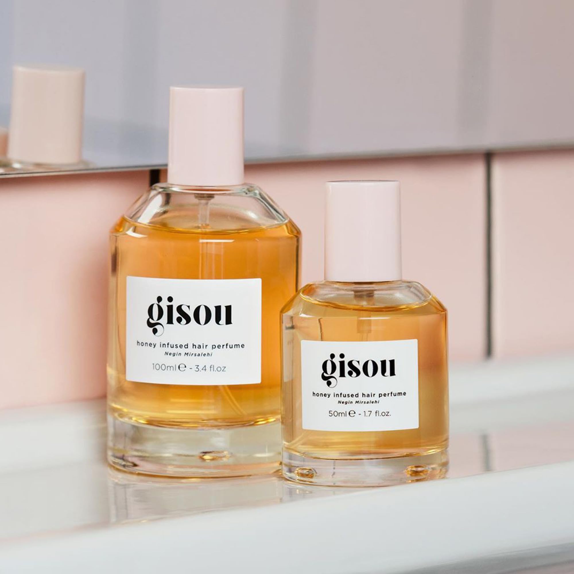 Gisou Honey Infused Hair Perfume Pocket Size, A Travel-Friendly Fragrance with Sweet Notes of Honey Blended into Spring Florals (1.7 fl oz)