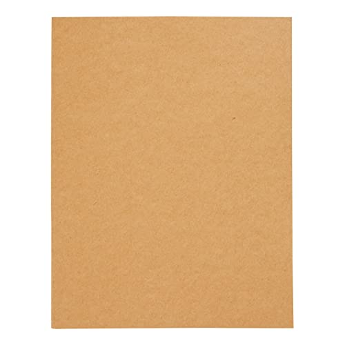 6 Pack Large Notebooks for Kids, Bulk Sketchbook 8.5x11 In, Kraft Paper Journal Set for Students, Travelers, Office (Blank Inside)
