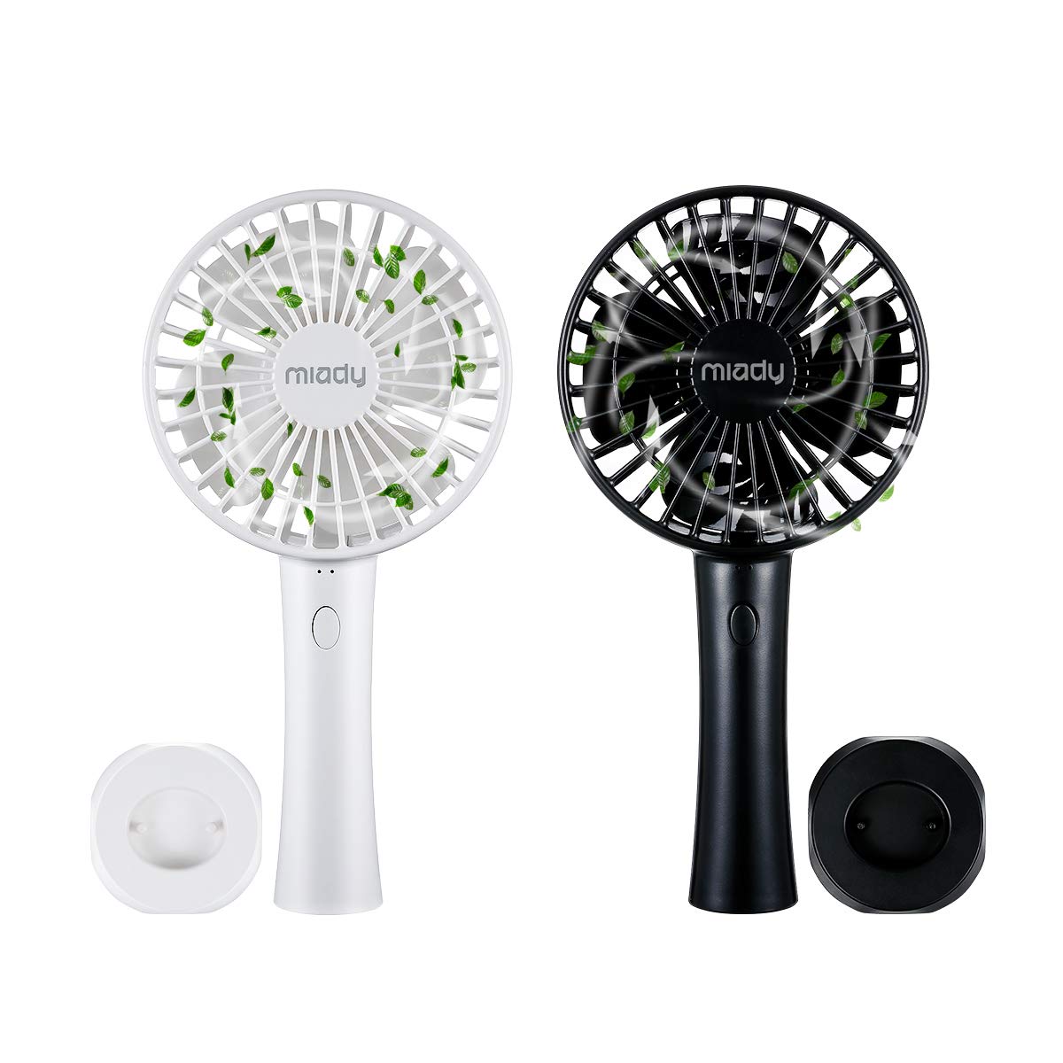 2-Pack Portable Handheld Fan 3 Speed Mini USB Desk Table Fan Personal Electric Small Fan for Travel Office Room Household Outdoor