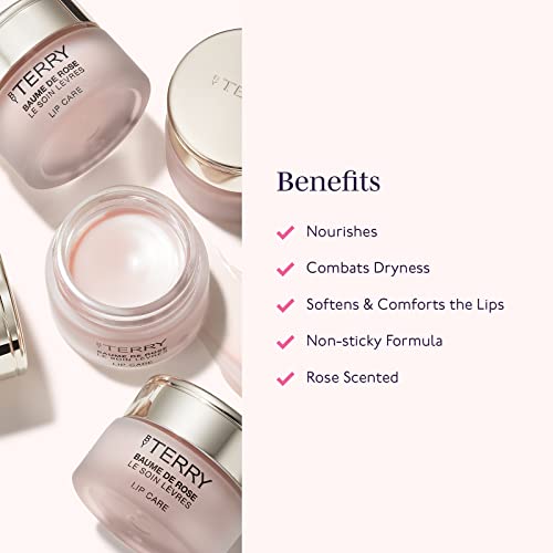 By Terry Baume De Rose Lip Balm, Nourishes, Combats Dryness, Softens & Comforts Lips, Non-sticky Formula, 10g