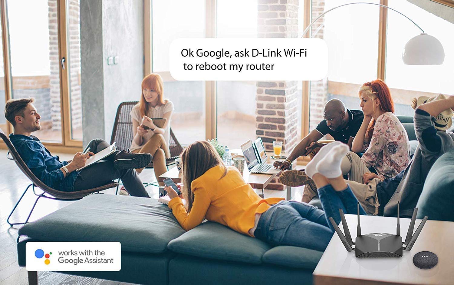 D-Link WiFi Router AC3000 Mesh Smart Internet Network Compatible with Alexa & Google Assistant, MU-MIMO Tri Band Gigabit Gaming Mesh (DIR-3040-US) (Renewed)