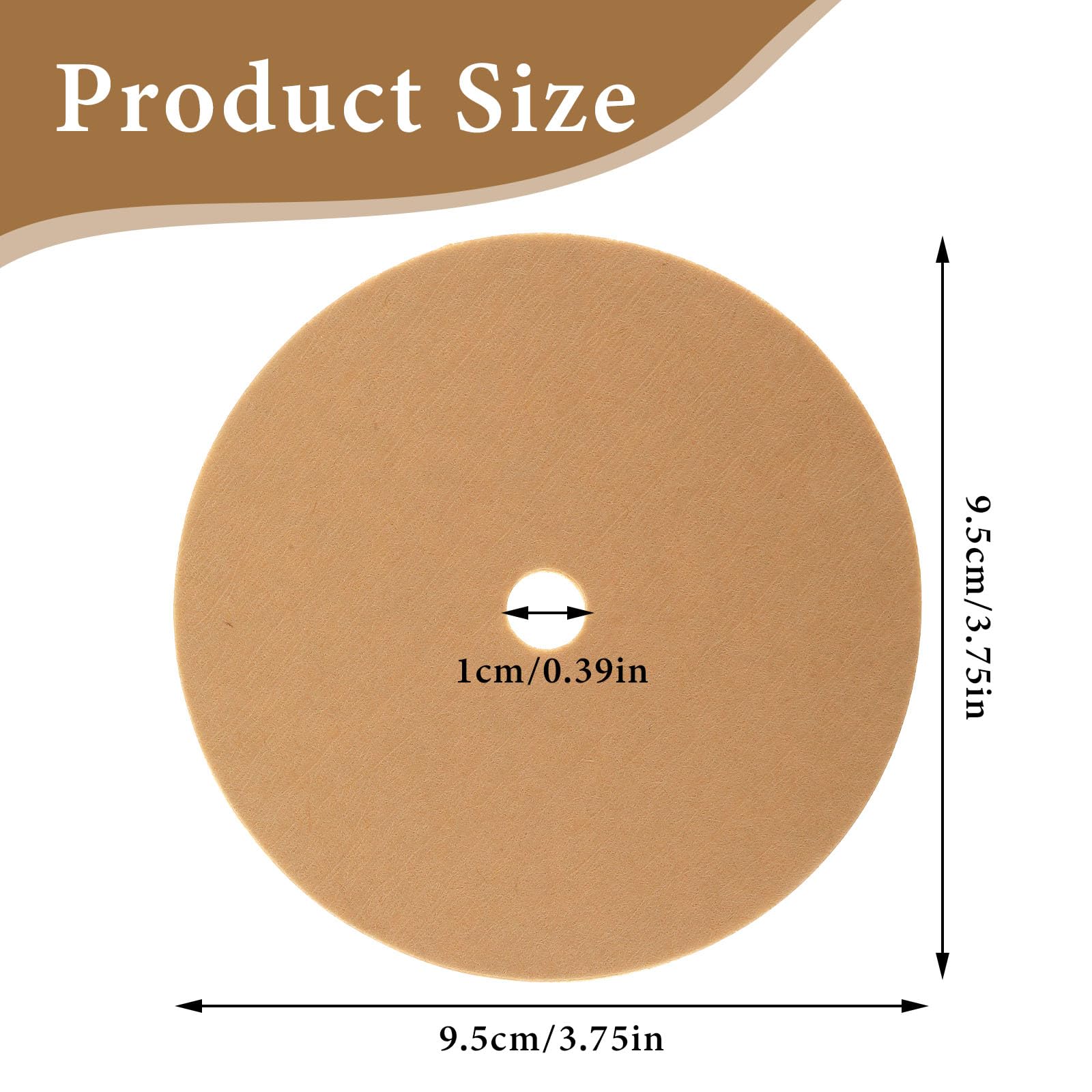 200Pcs Coffee Filters Paper,3.75Inch Disposable Unbleached Coffee Paper Filter, Round Coffee Filters Paper Replacement Compatible with Aeropre Percolator Home Office Use Brown