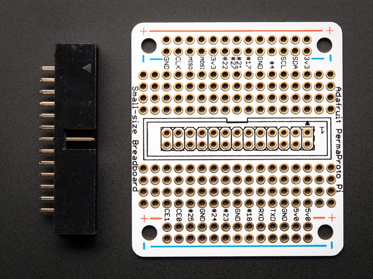 Adafruit Small-Size Perma-Proto Raspberry Pi Breadboard PCB Kit [ADA1171]