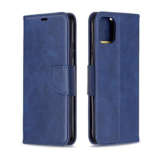 Glow Co, Ltd. 406-1-04 iPhone 11 Notebook Type Case with Strap, Navy, Tempered Glass & Stylus Pen