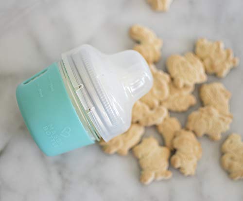 4 oz. Mason Bottle DIY Kit: BPA-Free Glass Baby Bottles You can DIY Using Mason Jars from Home, Made in The USA.