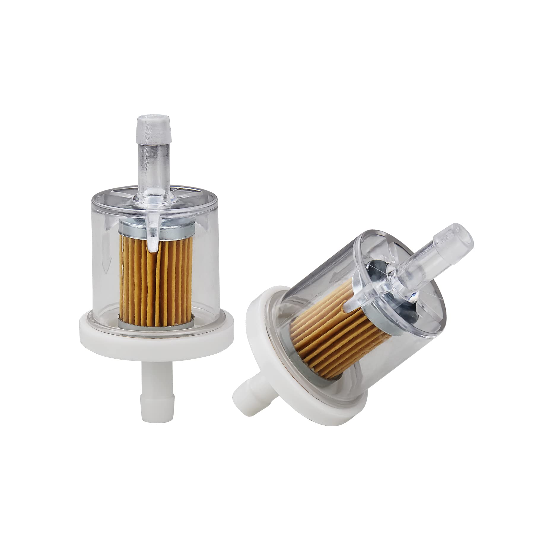 2 Pack 691035 40 Micron 1/4" Inline Fuel Filter assembly Fit for Briggs and Stratton Lawn Mower Accessories replace 493629 5065 691035