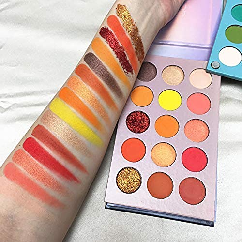 Beauty Searcher 60 Color Eyeshadow Palette, 4 in 1 Board High Pigmented Glitter Matte Eye Shadow Rotation Pearlescent Nude Makeup Palette Eyes Cosmetic