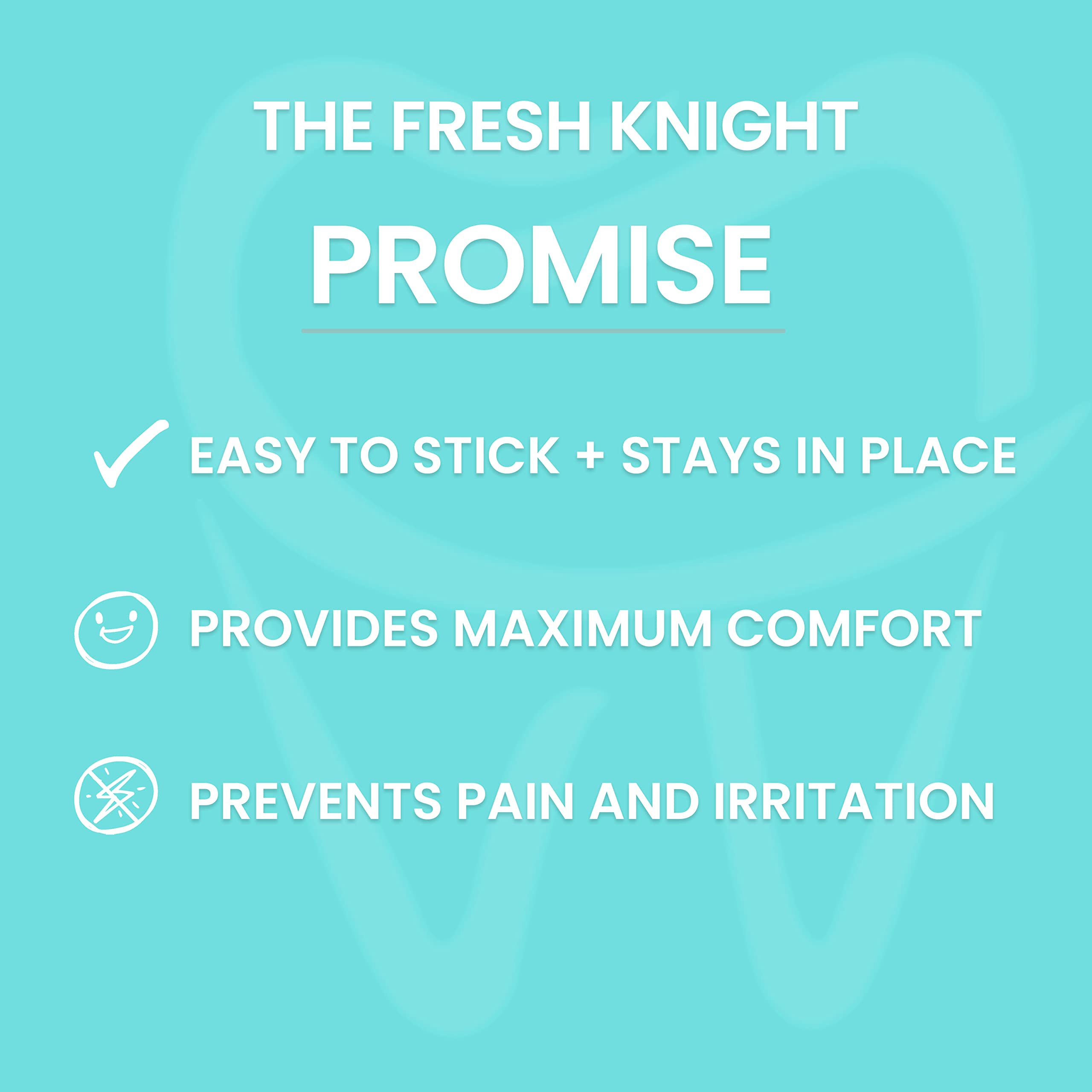 Braces Wax,10 Pack. Dental Wax for Braces & Aligners, Unscented & Flavorless - 50 Premium Orthodontic Wax-Strips. White Cases. Includes storage case. Food Grade ortho bracewax. Fresh Knight. (White)