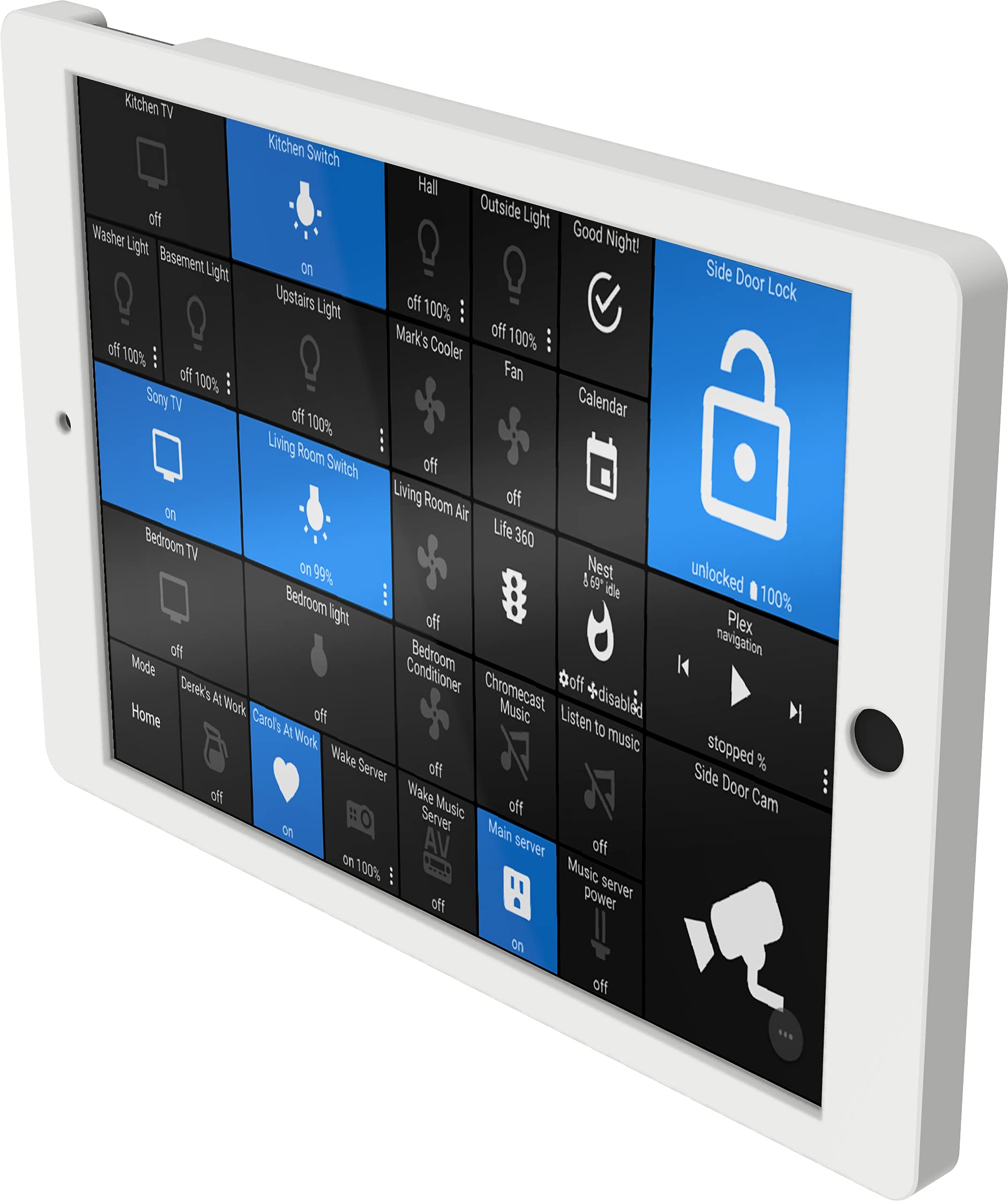 Smart Home Mount Wall Mount Kit for Apple iPad 10.2 inch Tablet (7th / 8th Gen) - White