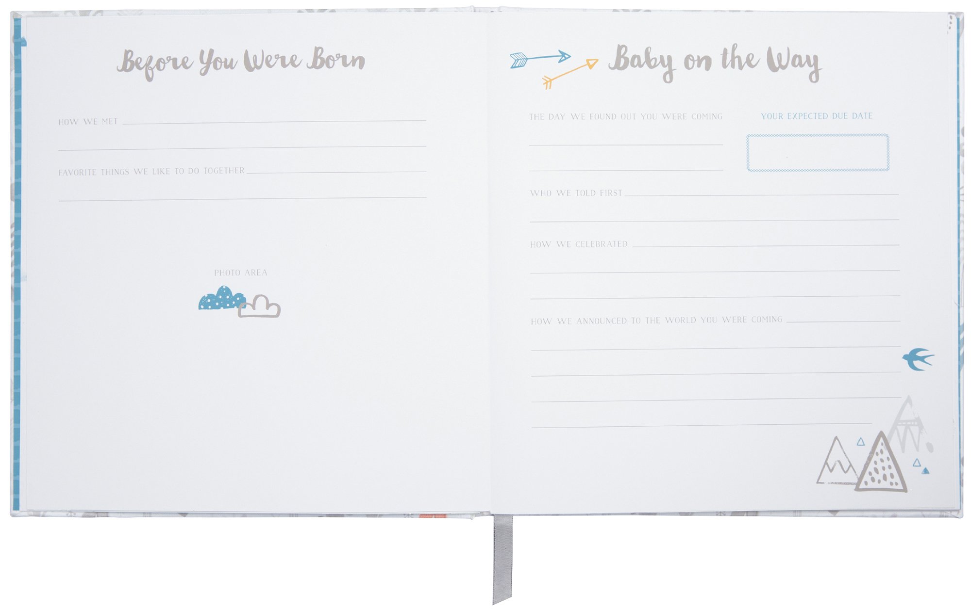 C.R. Gibson Little Man Perfect-Bound Memory Book for Newborn and Baby Boys, 9.5" x 10", 1 Count (Pack of 1)