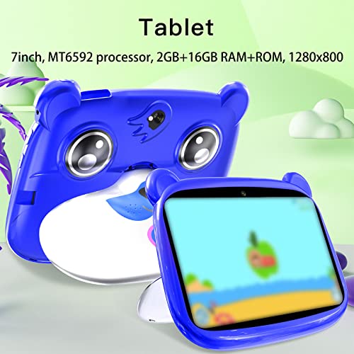 2022 New Android 5.1 Tablet 7 Inch, 2gb Ram 16gb Storage, 0.3mp+2mp Dual Camera,1280x800 IPS Hd Display Screen, Wi-fi Bluetooth 3000mah,Best for Boys and Girls (Blue)