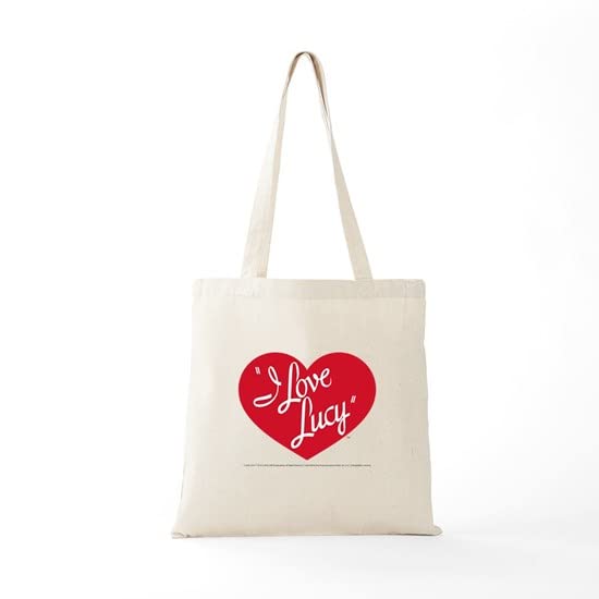 CafePress I Love Lucy: Logo Tote Bag Natural Canvas Tote Bag, Reusable Shopping Bag