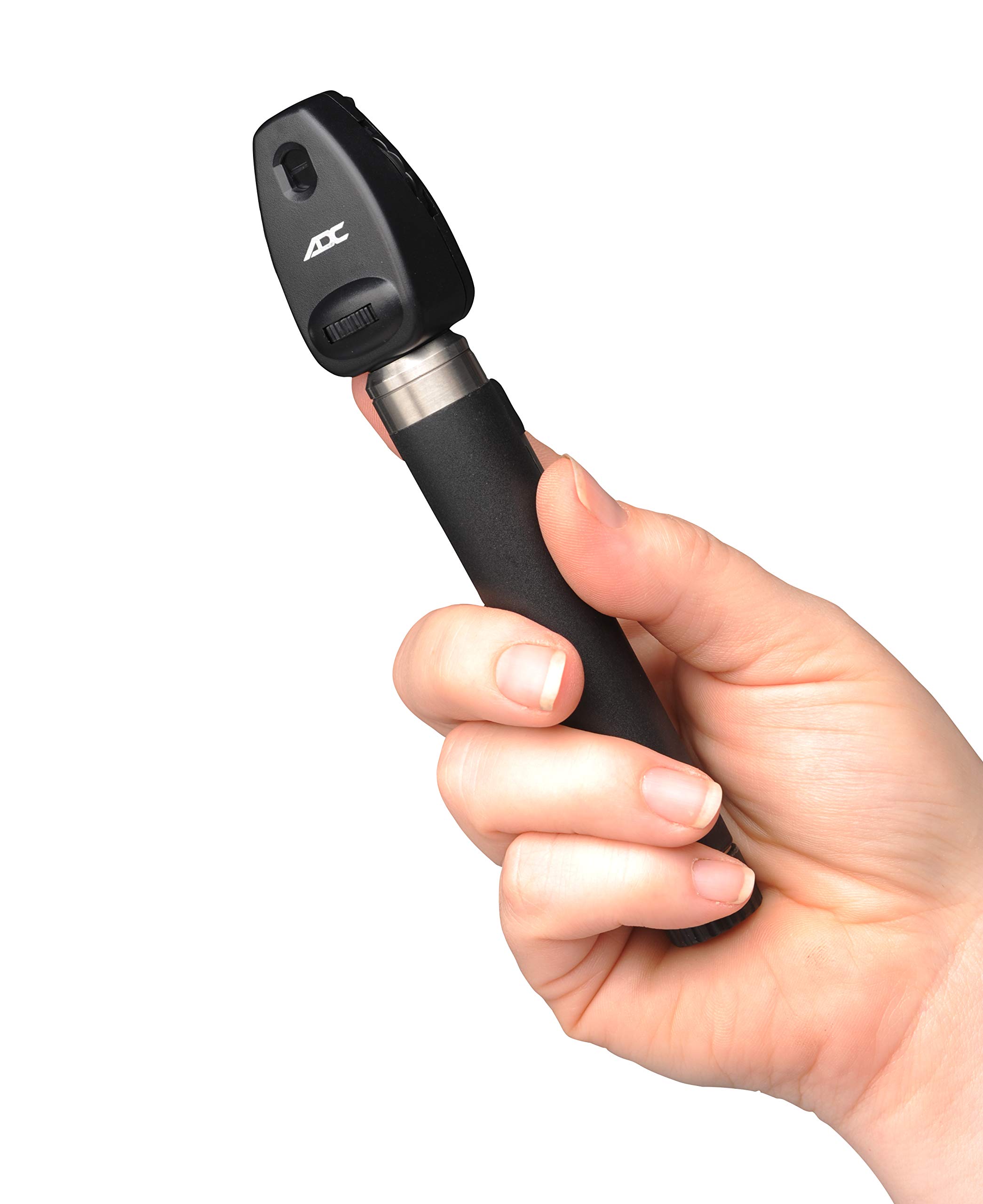 ADC Otoscope/Ophthalmoscope Diagnostic Set, Pocket Size, LED Lamp, 2.5V, Soft Case, Diagnostix 5110NLS, Black
