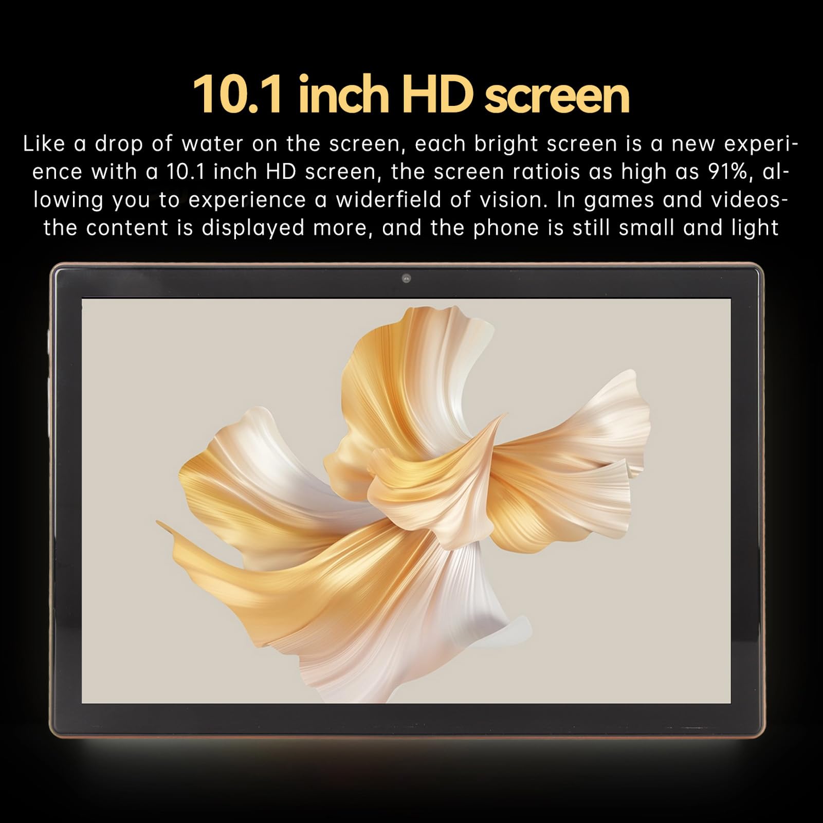 2 in 1 Portable Tablet, 2 in 1 10.1 Inch Tablet Support 5G WiFi 100-240V for Daily for Android 12 (US Plug)
