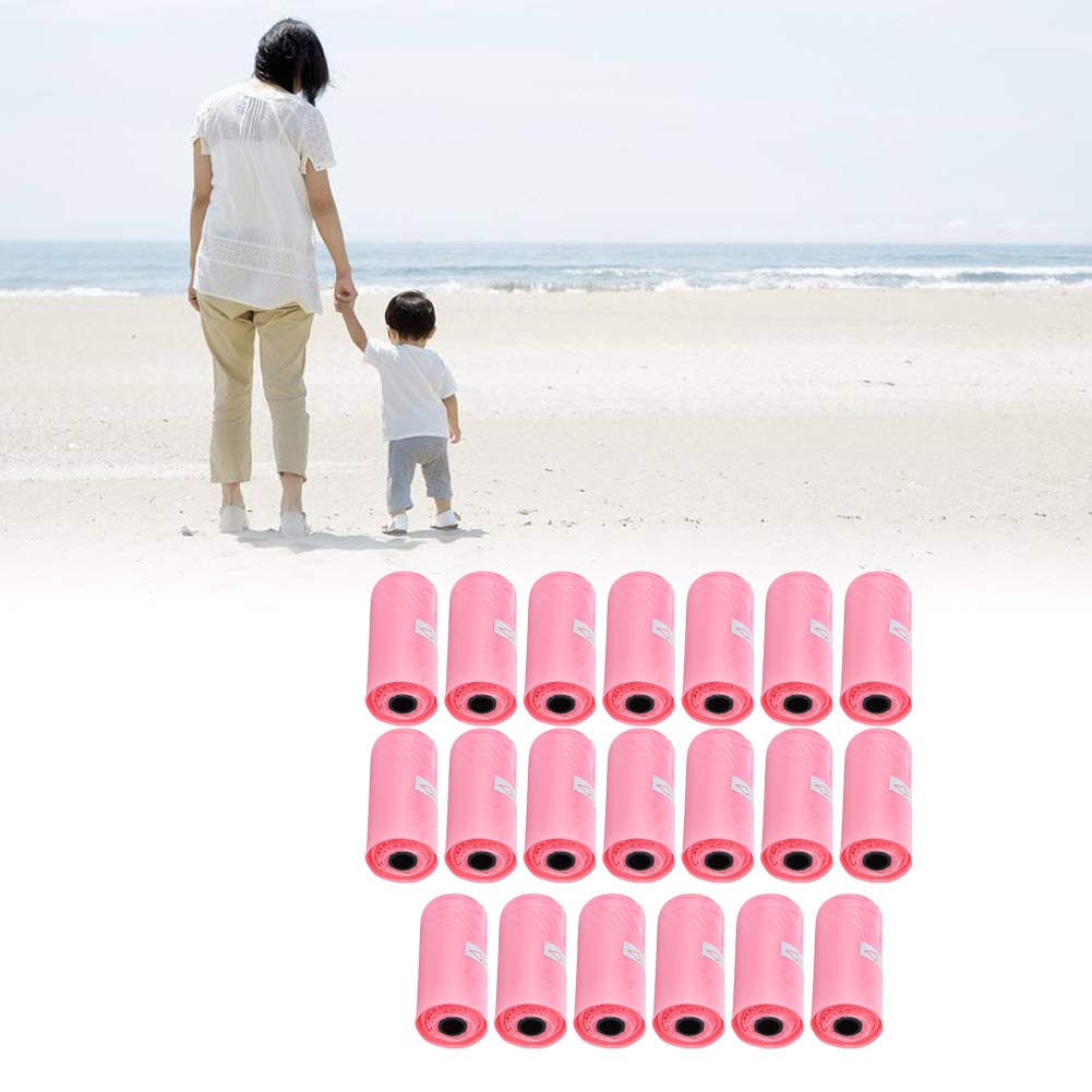20 Rolls Diaper Bags, 28 x 17 x 2 cm Diaper Bag Waste Pick Up Bag for Newborn, Helpful Baby Item,