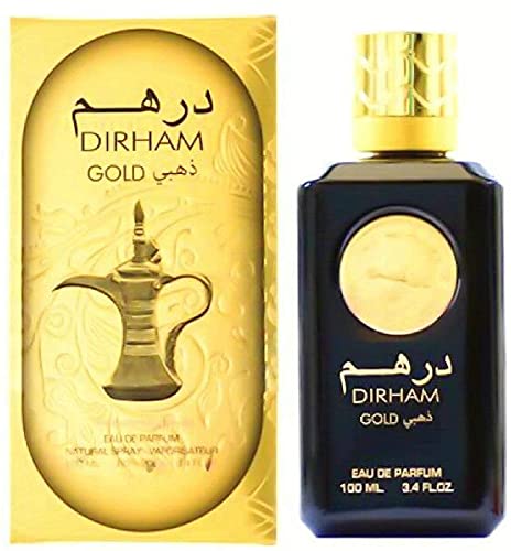 Ard Al Zaafaran Dirham Gold Eau de Perfum 100ml Oriental perfume, Transparent