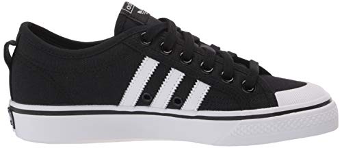 adidas Originals Men's Nizza Sneaker, Core Black/Cloud White/Cloud White, 11 M US