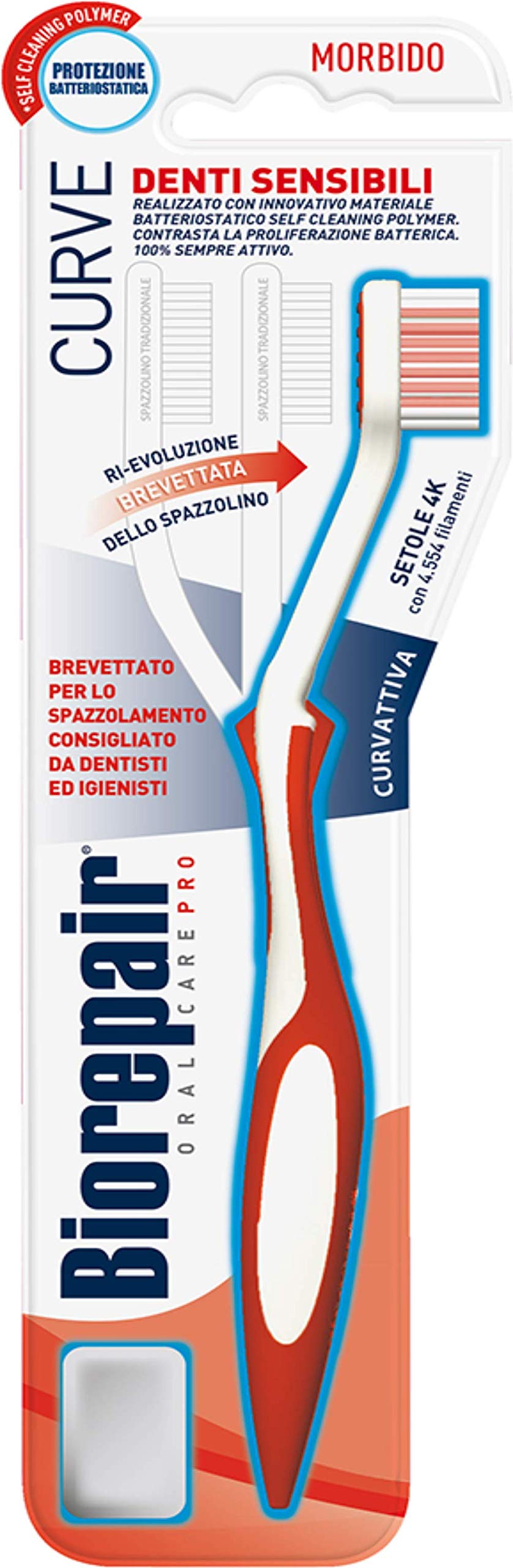 Biorepair : Set Oral Care Pro Toothbrush Curve- Soft -Random Color, Collutorio