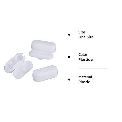 20 Pack Replacement Vertical Roman Roller Blind Ball Chain Cord Connector Clips (Plastic A)