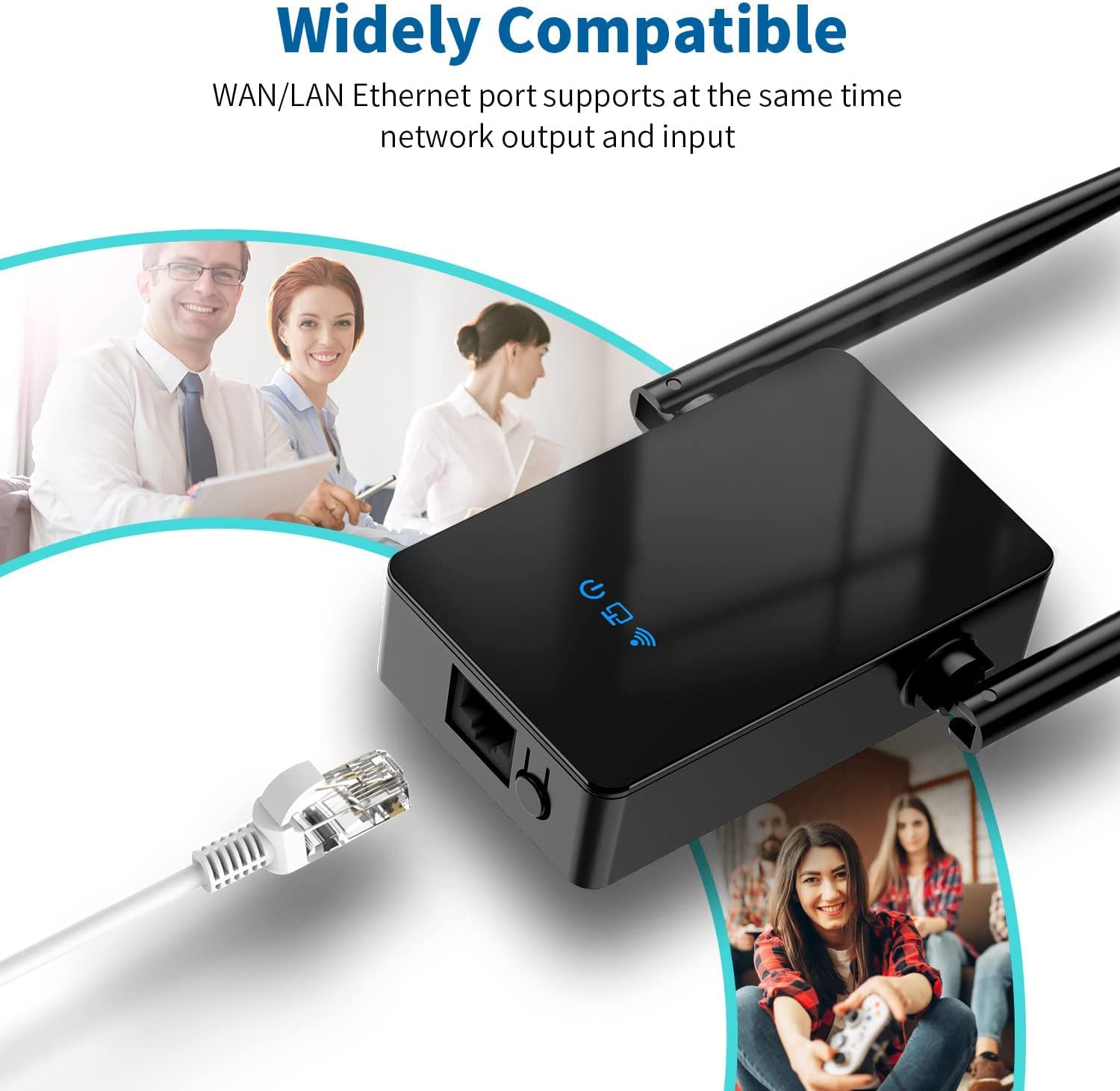 2023 Newest WiFi Booster WiFi Extender - Covers Up to 7860 Sq.ft & 40 Devices, WiFi Range Extender WiFi Signal Booster 2.4G Internet Extender WiFi WPS Setup (4 Modes) WiFi Repeater with Ethernet Port