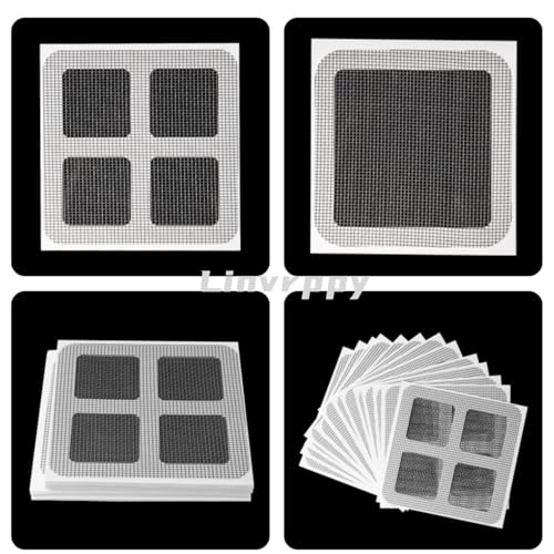 20-Pack 4"x4" Disposable Drain Covers, Hair Catcher Mesh Stickers for Shower, Sink, Bathtub, Kitchen β Easy Hair & Debris Prevention, for Human and pet Hair
