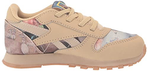 Reebok Baby Classic Leather Sneaker, National Geographic/Utility Beige/Soft Camel, 4 US Unisex Infant